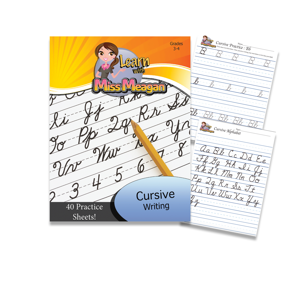 French Cursive Handwriting Worksheets